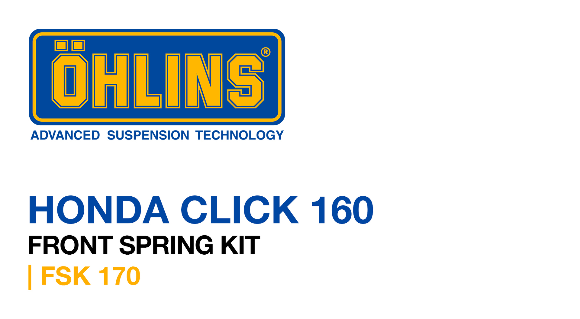 Öhlins suspension for Honda Click 160