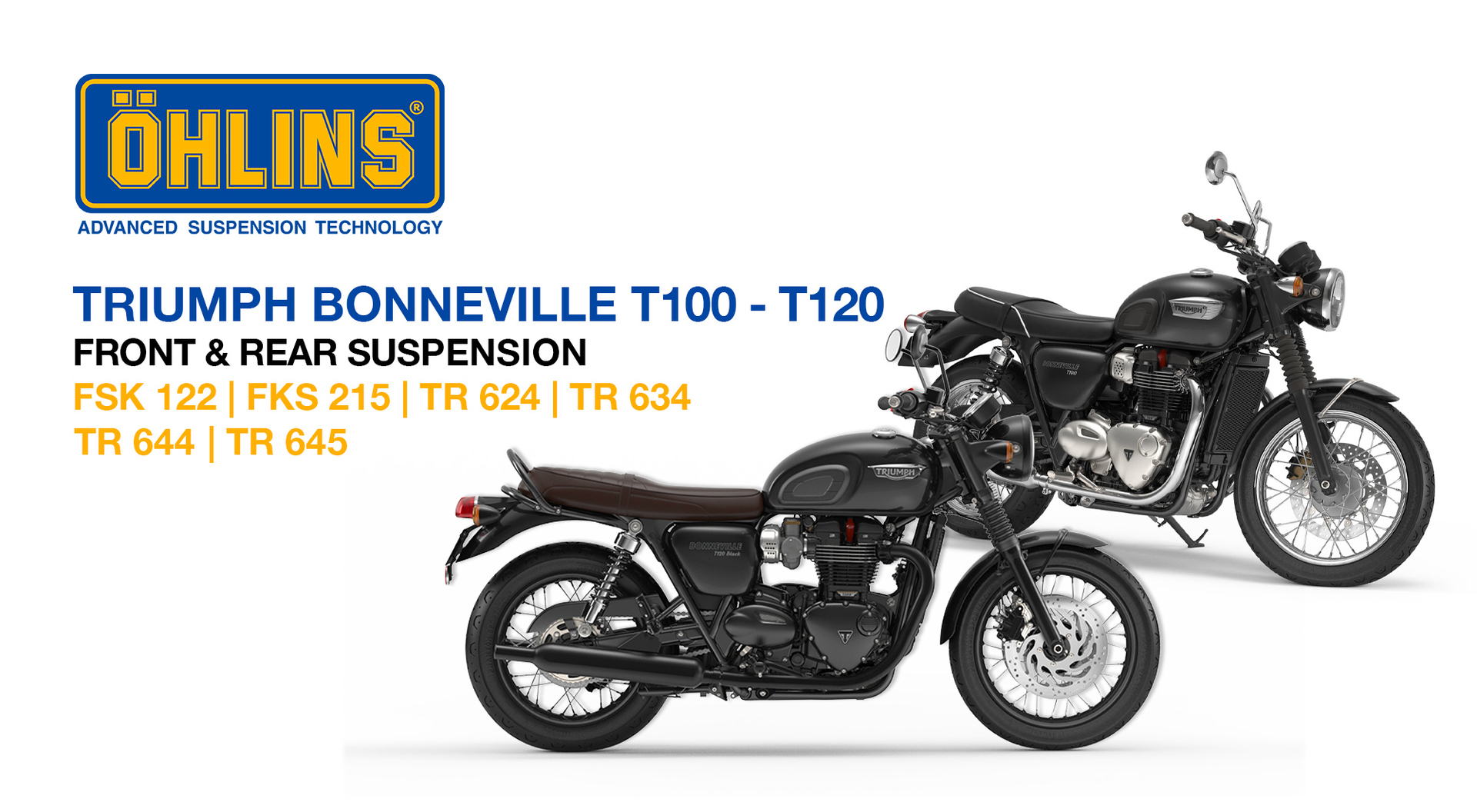 Triumph Bonneville T100 & T120 - Öhlins อัพเกรดสไตล์โมเดิร์นคลาสสิคด้