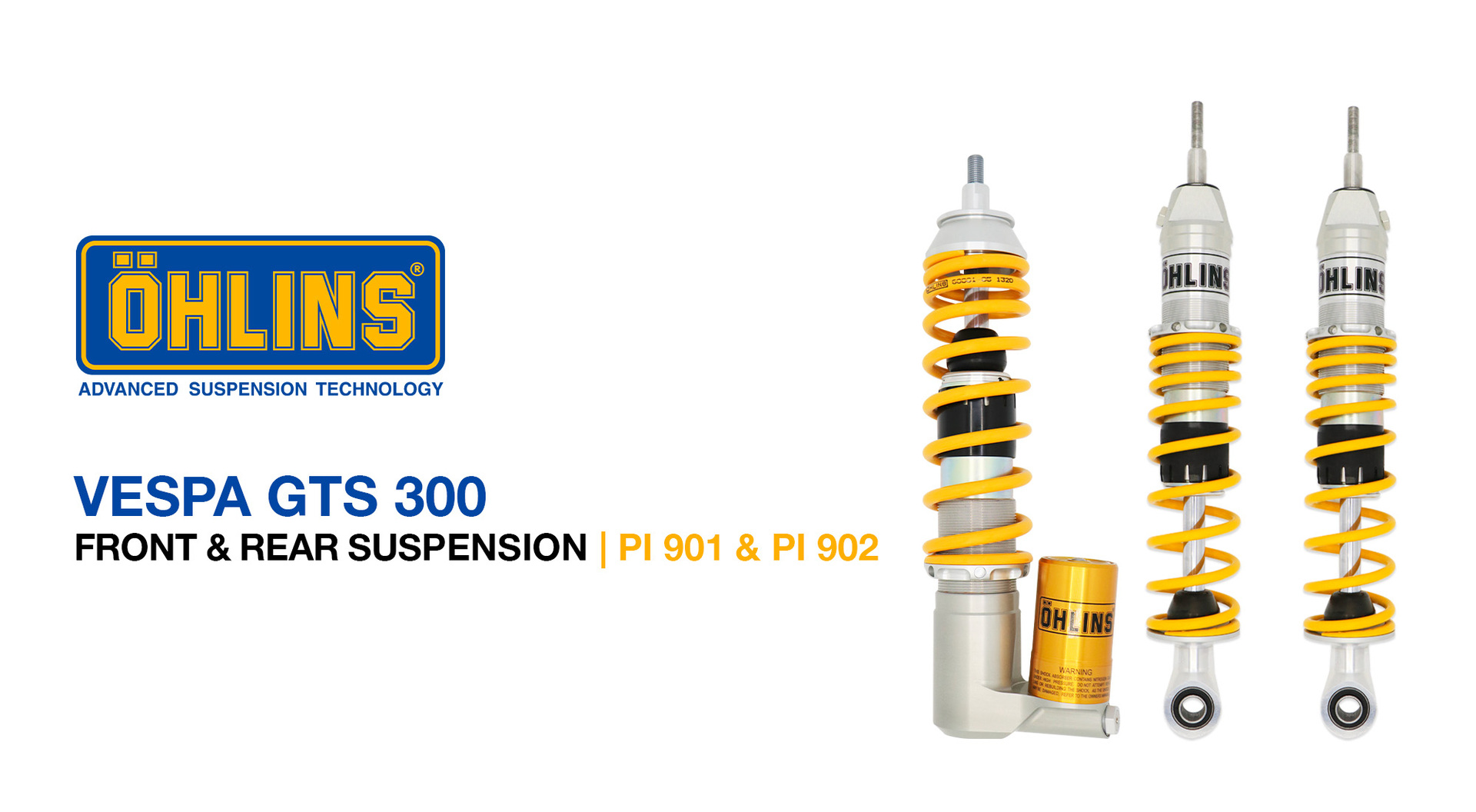 Öhlins suspension for Vespa GTS 300