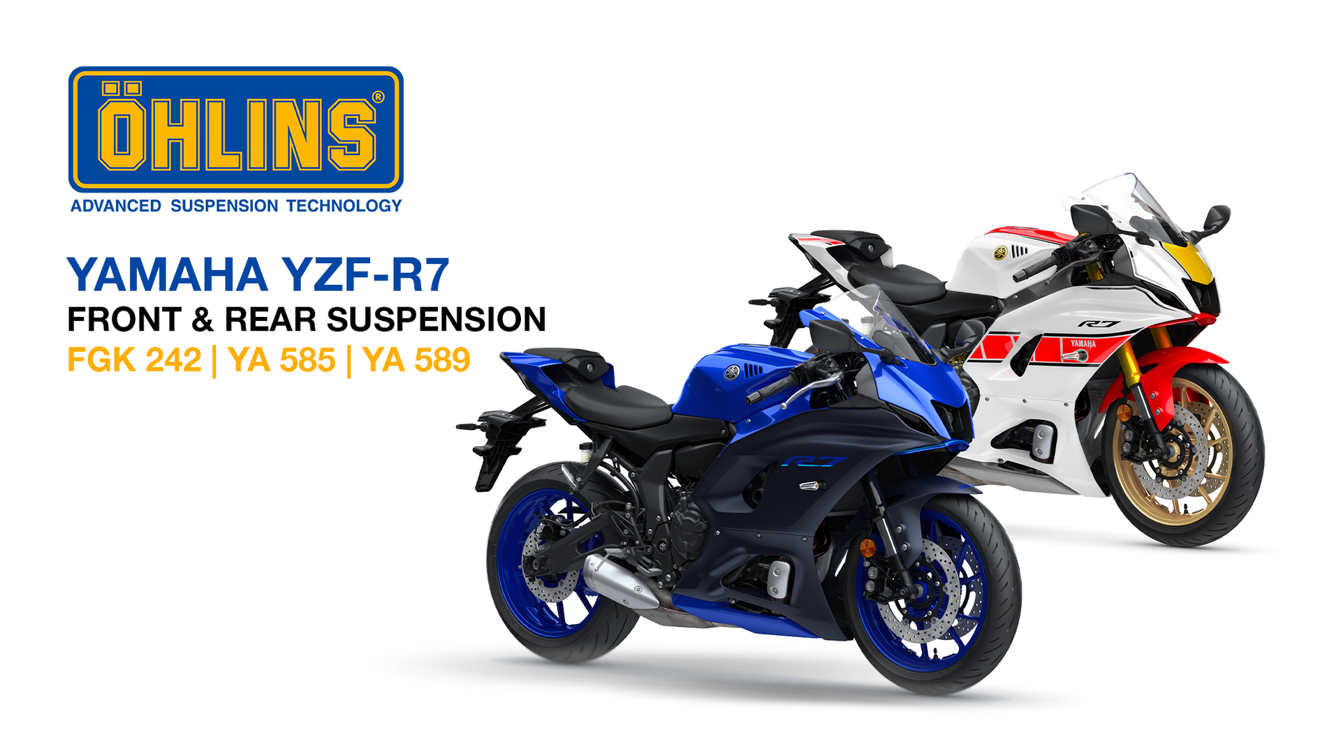 Öhlins suspension for Yamaha YZF-R7