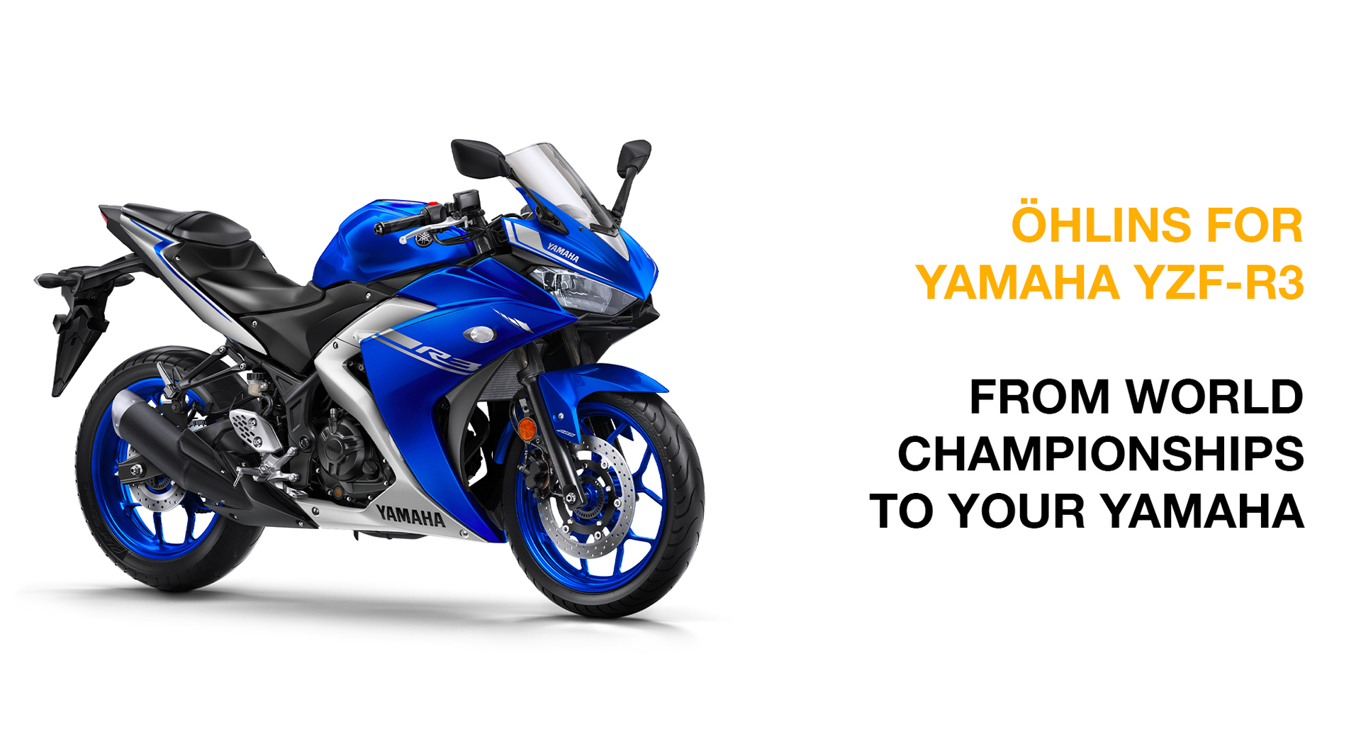 Upgrade your Yamaha YZF-R3 with Öhlins performance products