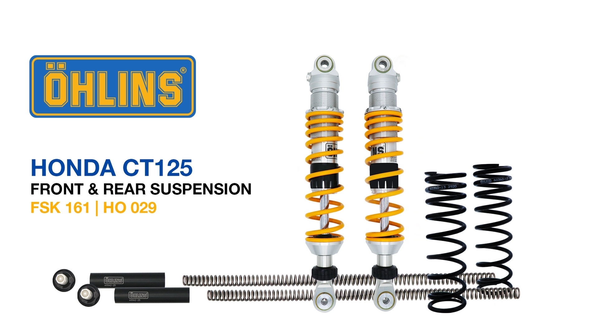 Go full trail with Öhlins suspension on your Honda CT125
